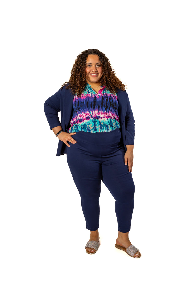 The Alana Magic High Waisted Skinny Pants - Navy - Full – Shop BlueWaters