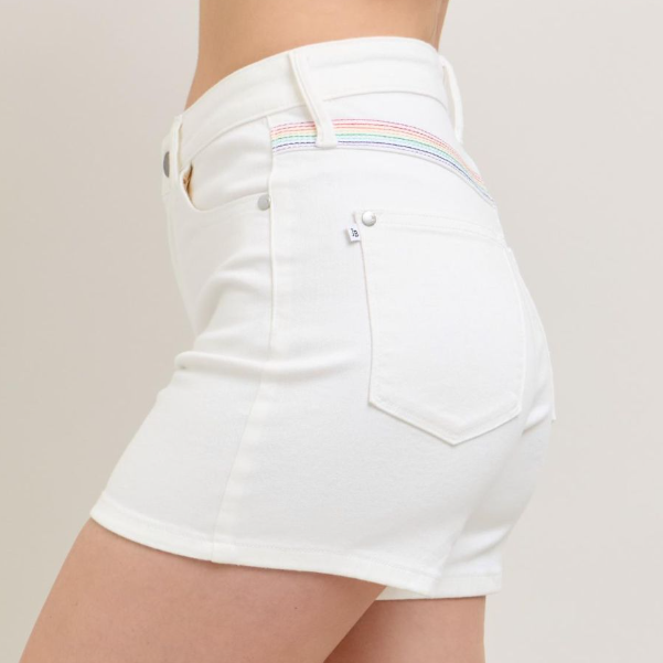 The Jane Rainbow Stitch Detail Shorts - Full – Shop BlueWaters