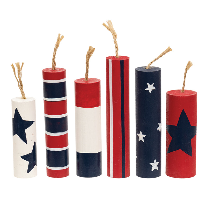 Wooden Firecrackers, Set Of 6 – Shop BlueWaters